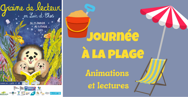 Animations et lectures à la plage à Vineuil | Kidiklik